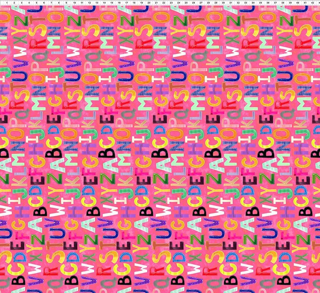 Alphabet in Pink From Abc's of Color Collection by in the Beginning ...