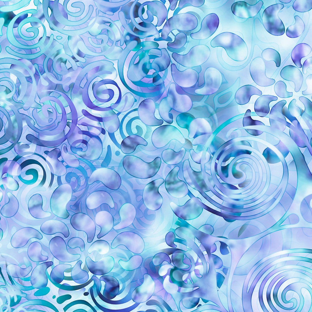 Swirling Texture OMBRE Blender in Light Blue From Effervescence ...