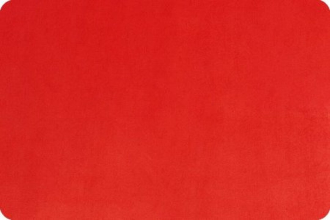 Cherry Red Solid Cuddle® 3 Smooth Minky Plush From Shannon Fabrics- 3mm ...