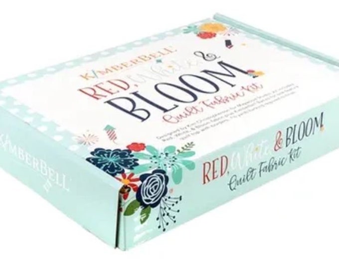 Kimberbell Red, White & Bloom Quilt Kit - Fabric Only Kit - 40"x40" - Etsy