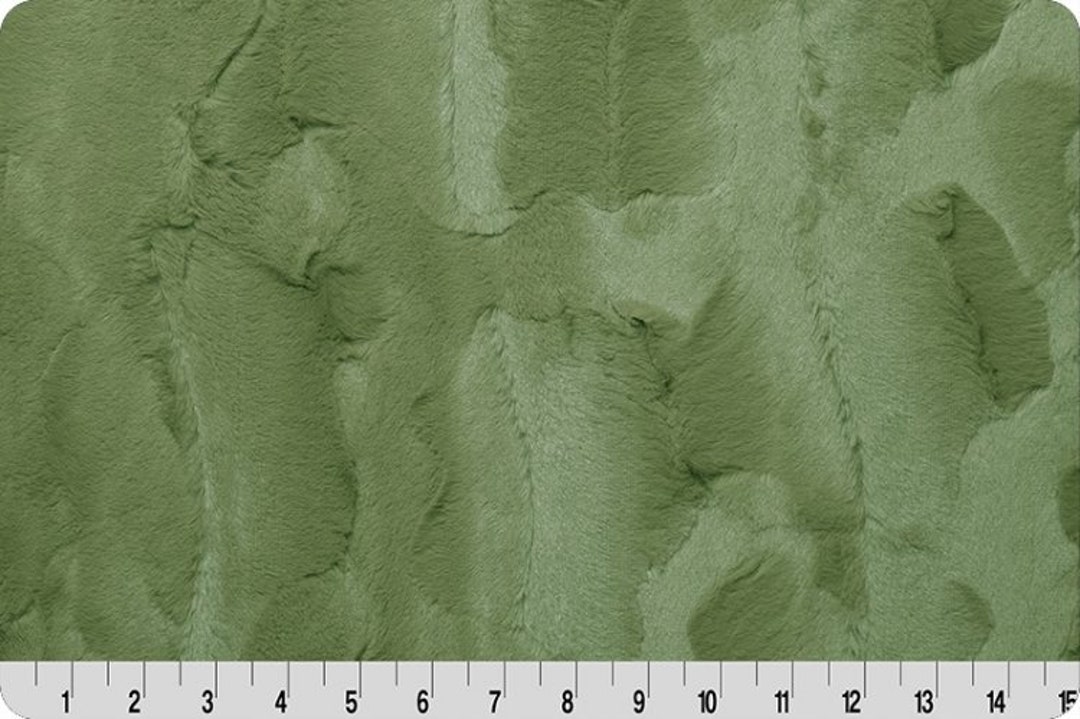 MINKY - Luxe Cuddle® Mirage Extra Wide 80" in Basil Green Furry Fabric From Shannon Fabrics - Etsy