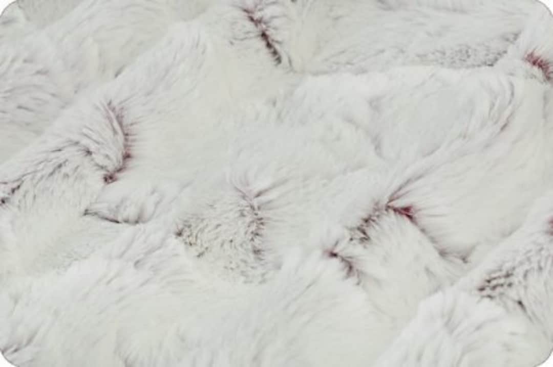 Fat Half ONLY 30 X 36 Luxe Cuddle® Frosted Hide in Merlot MINKY Furry ...