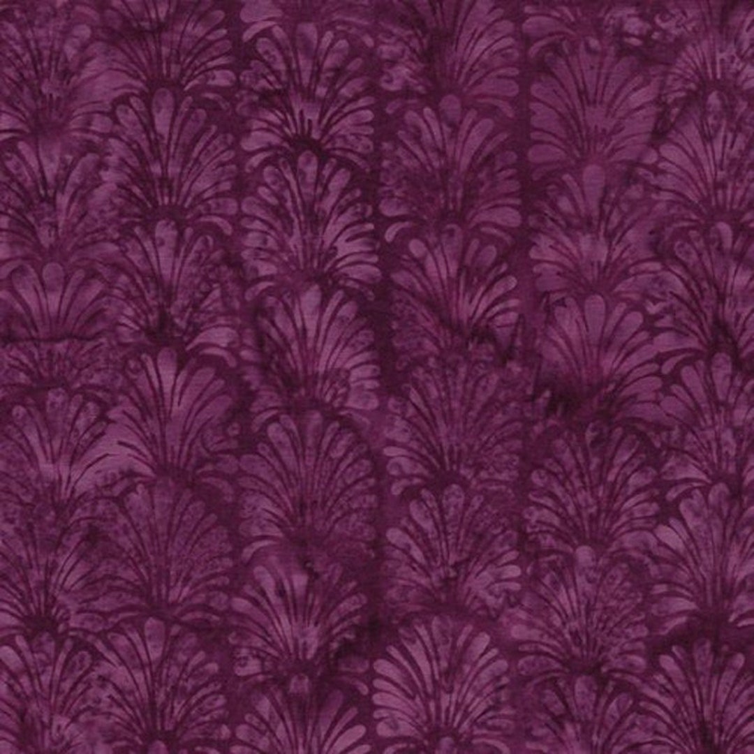 BATIK FABRIC Vertical Plumes in Magenta From Sunset Plumes Collection ...