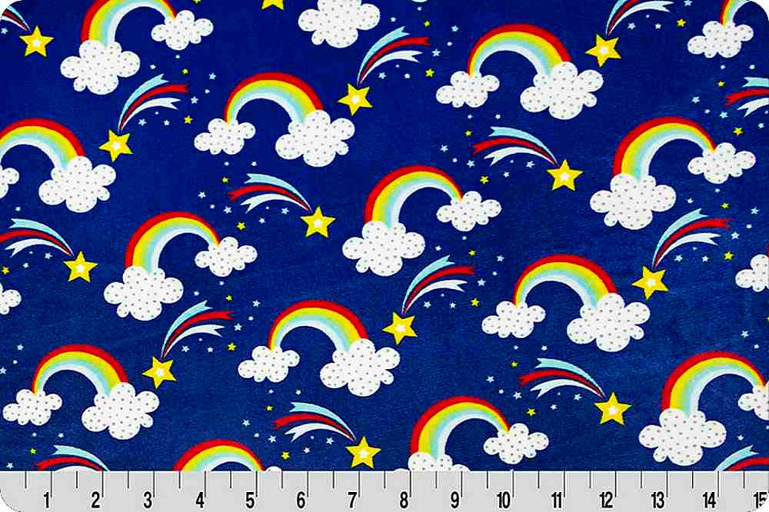 Double Rainbow Digital Cuddle® Royal Smooth Minky From Shannon Fabric ...