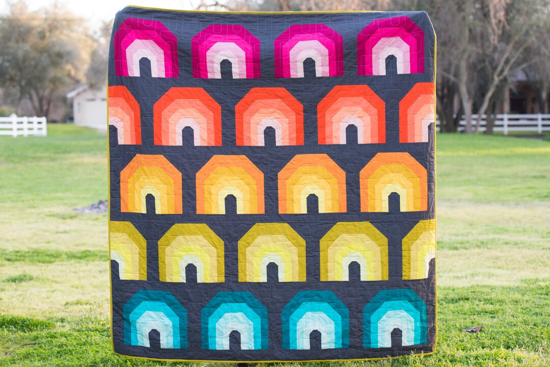 Fabric Kit - Polychromatic Quilt Kit – 73″ X 76″ – Elizabeth Hartman ...