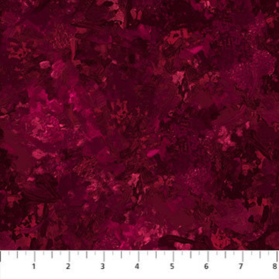 Chroma in Cabernet by Deborah Edwards for Northcott Fabric- 100% High ...