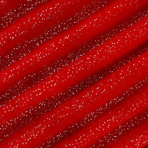 MINKY Sparkle Cuddle® Glitter in Scarlet Red With Silver Shimmer Plush ...