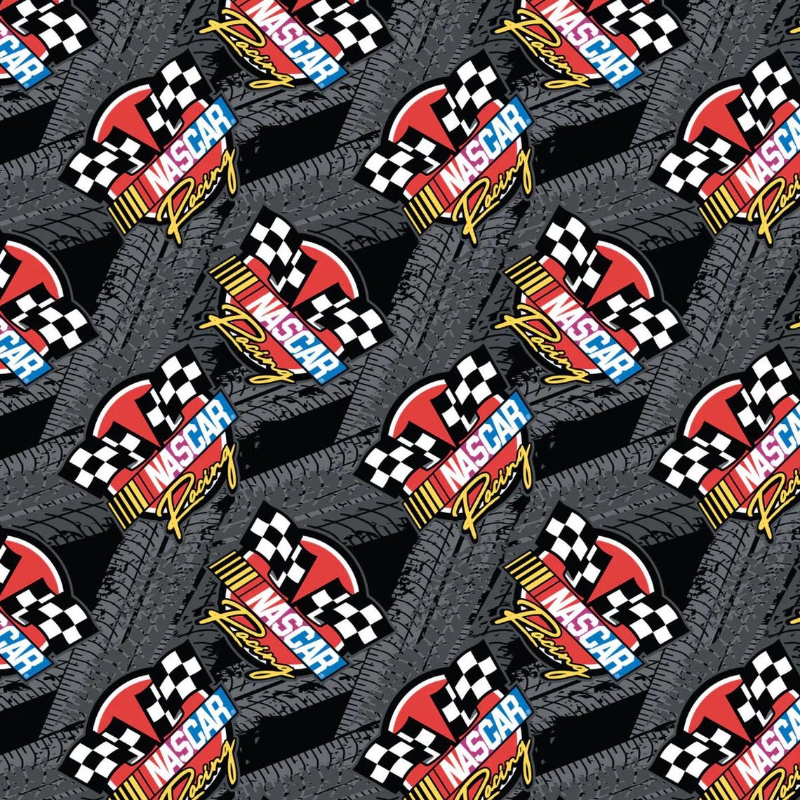DISCONTINUED MINKY - Nascar Tire Tracks From Camelot Fabrics- You ...