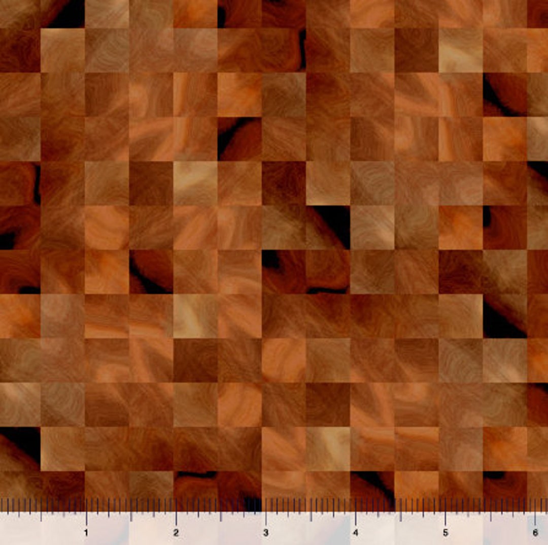 Pixel Square Inlay Blender Texture in Brown From Checkmate Collection ...