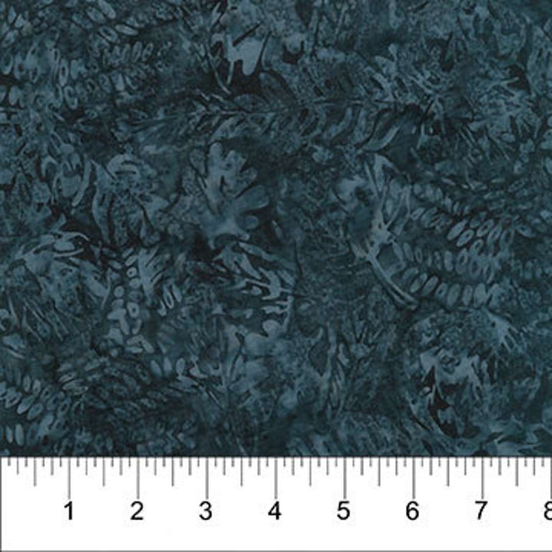Batik Fabrics - Dinosaurus Fossils in Denim From Banyan Batiks - Choose ...