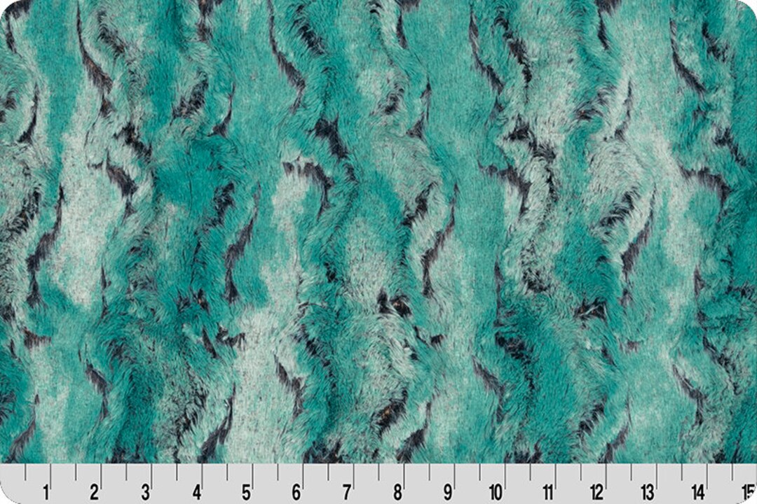 MINKY Luxe Cuddle® Wild Rabbit in Spruce Luxury Furry Fabric From Shannon Fabrics 15mm Pile - Etsy