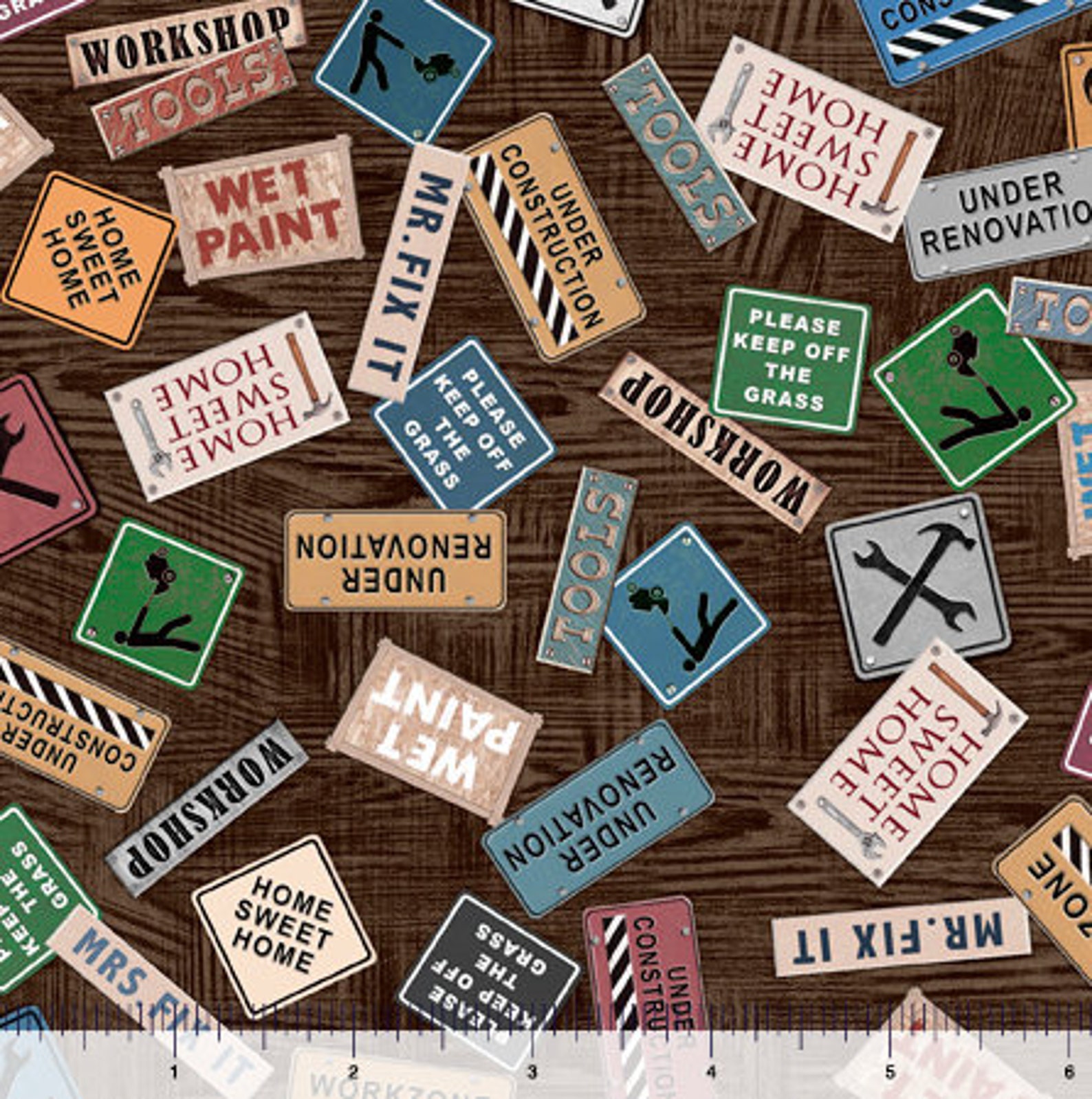 Construction Signs in Brown from A Little Handy Collection by | Etsy