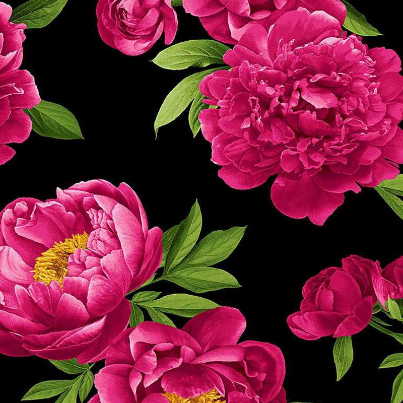 Peony Fabric - Etsy