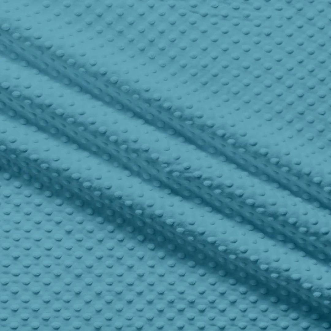 Snuggle Dimple Dots in Azure Soft Plush Minky From EZ Fabrics - You ...
