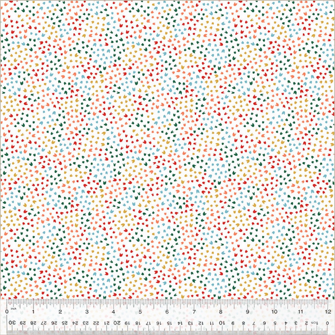 Scattered Petals in White From the Clover & Dot Collection by Allison ...