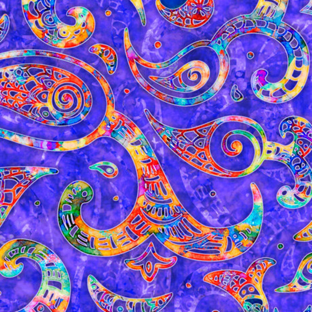 Paisley Swirl in Purple From Brilliance Collection by Dan Morris for ...