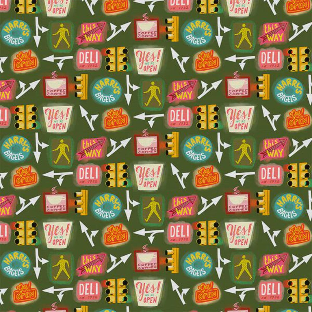 Street Life Icons in Green From the City Life Collection by Uta ...