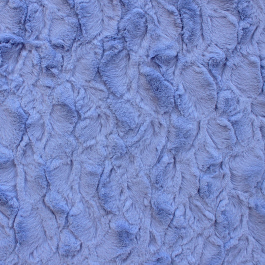 MINKY -french Blue Solid Bella From EZ Snuggle Luxury Furry Minky ...