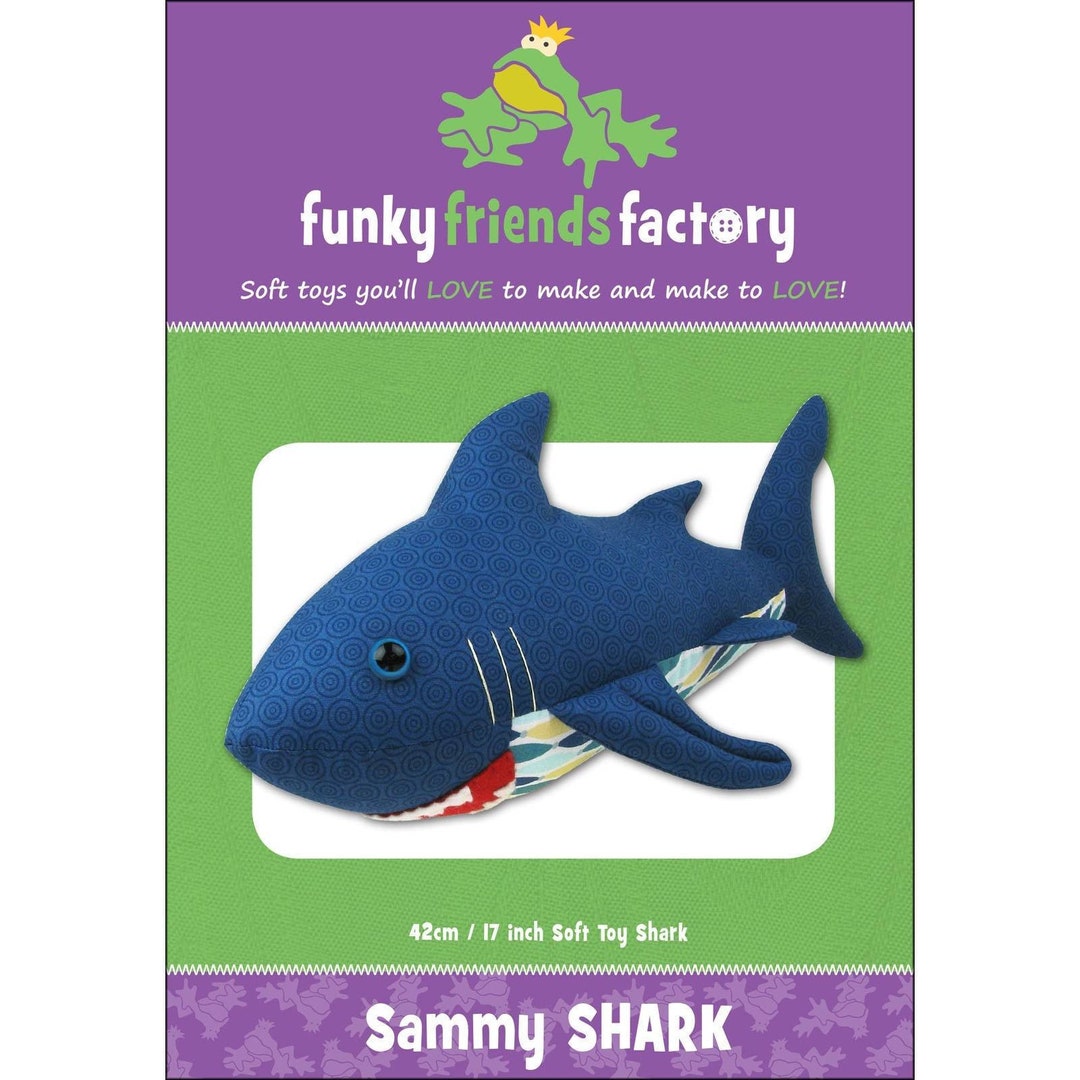 PAPER PATTERN- Sammy the Shark From Funky Friends Factory - Etsy
