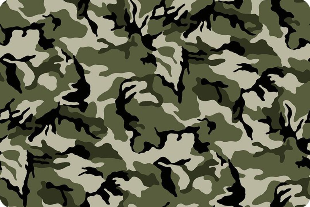 Double Sided Minky -DISCONTINUED- Camo Cloud Cuddle® in Loden From ...