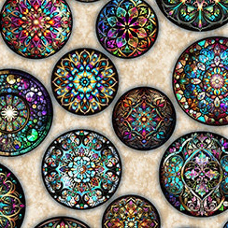 Glass Medallion Yard Decor - Etsy