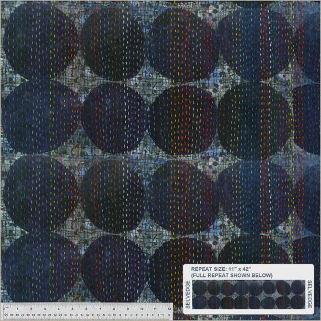 Circle: Blue From the Curiosity Collection by Marcia Derse for Windham ...