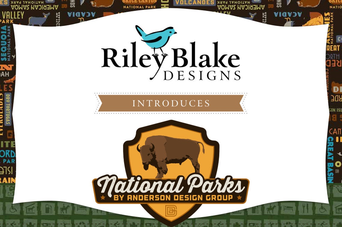 Yellowstone PANEL (approx 36"x44") From Riley Blake Fabric's National ...