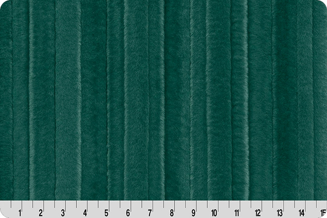 Luxe Cuddle® Vienna in Spruce Green From Shannon Fabrics Furry MINKY Collection- Embossed Minky ...