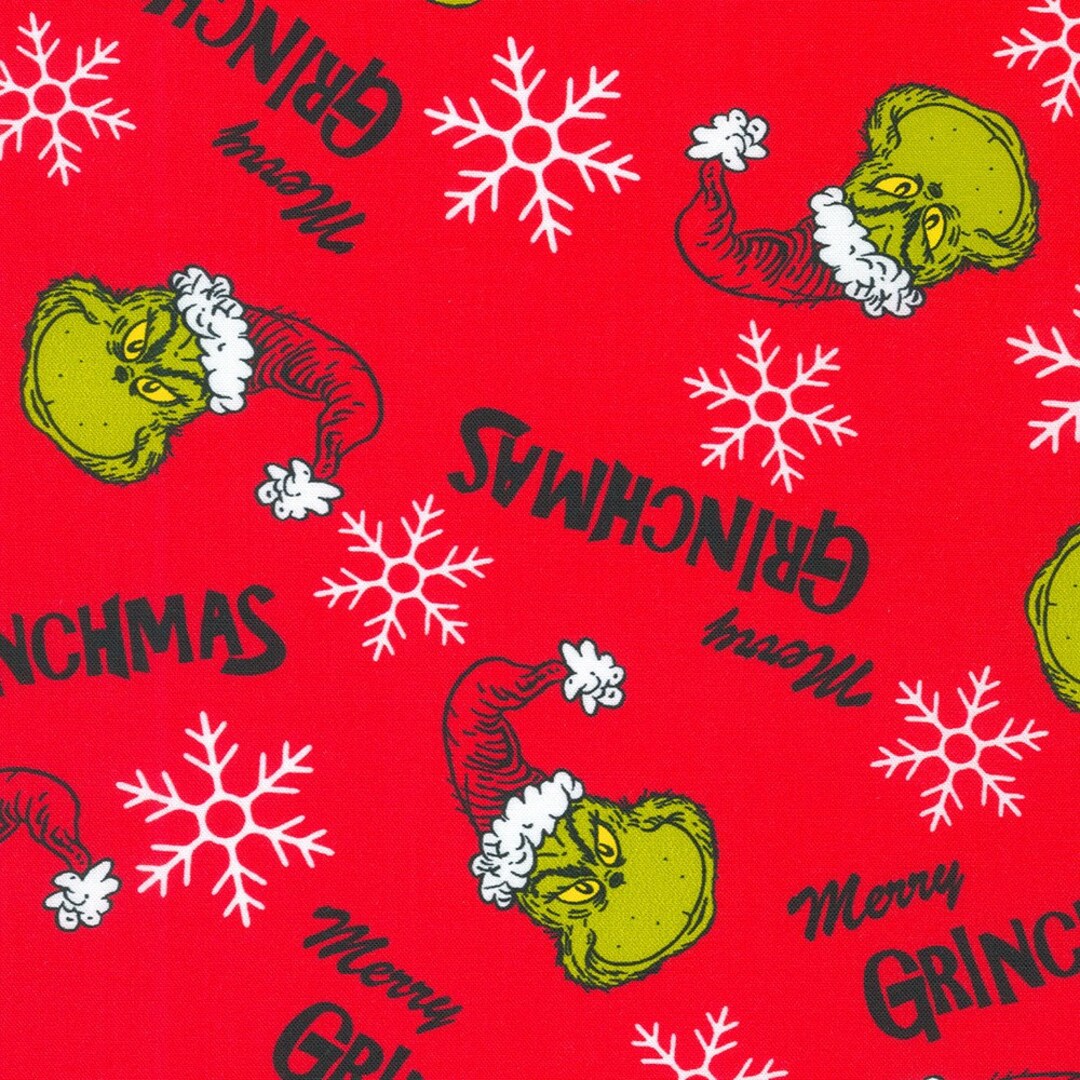 Dr. Seuss Merry Grinchmas on Red From Robert Kaufman's How the Grinch ...