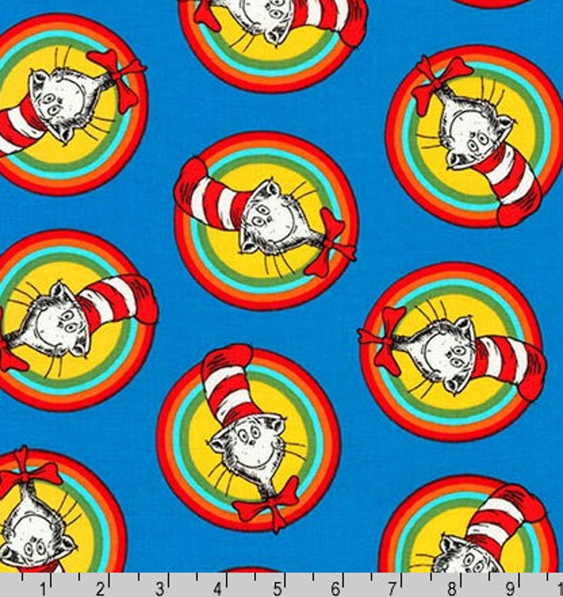 Seuss Circles on Blue from Dr Seuss Enterprises Collection by | Etsy