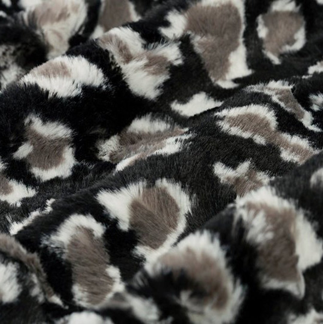 MINKY- Discontinued-luxe Cuddle Leopard in Black From Shannon Fabrics ...