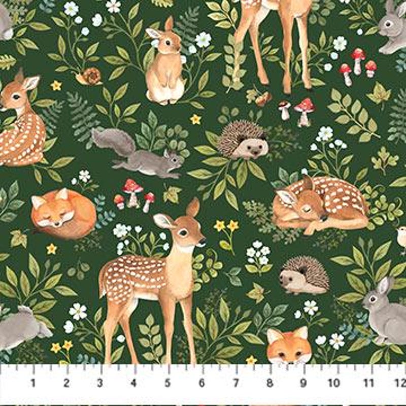 Woodland Fabric - Etsy UK