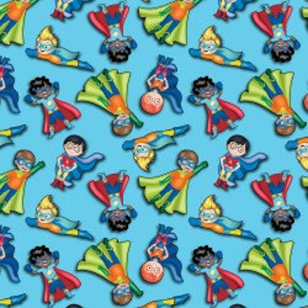 Super Boys Toss in Turquoise From the My Hero Collection by Kanvas ...
