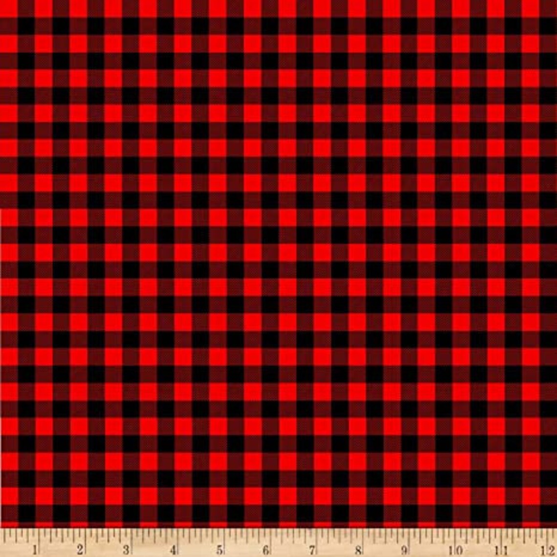 Red Buffalo Plaid From Studio E's Warm Winter Wishes - Etsy