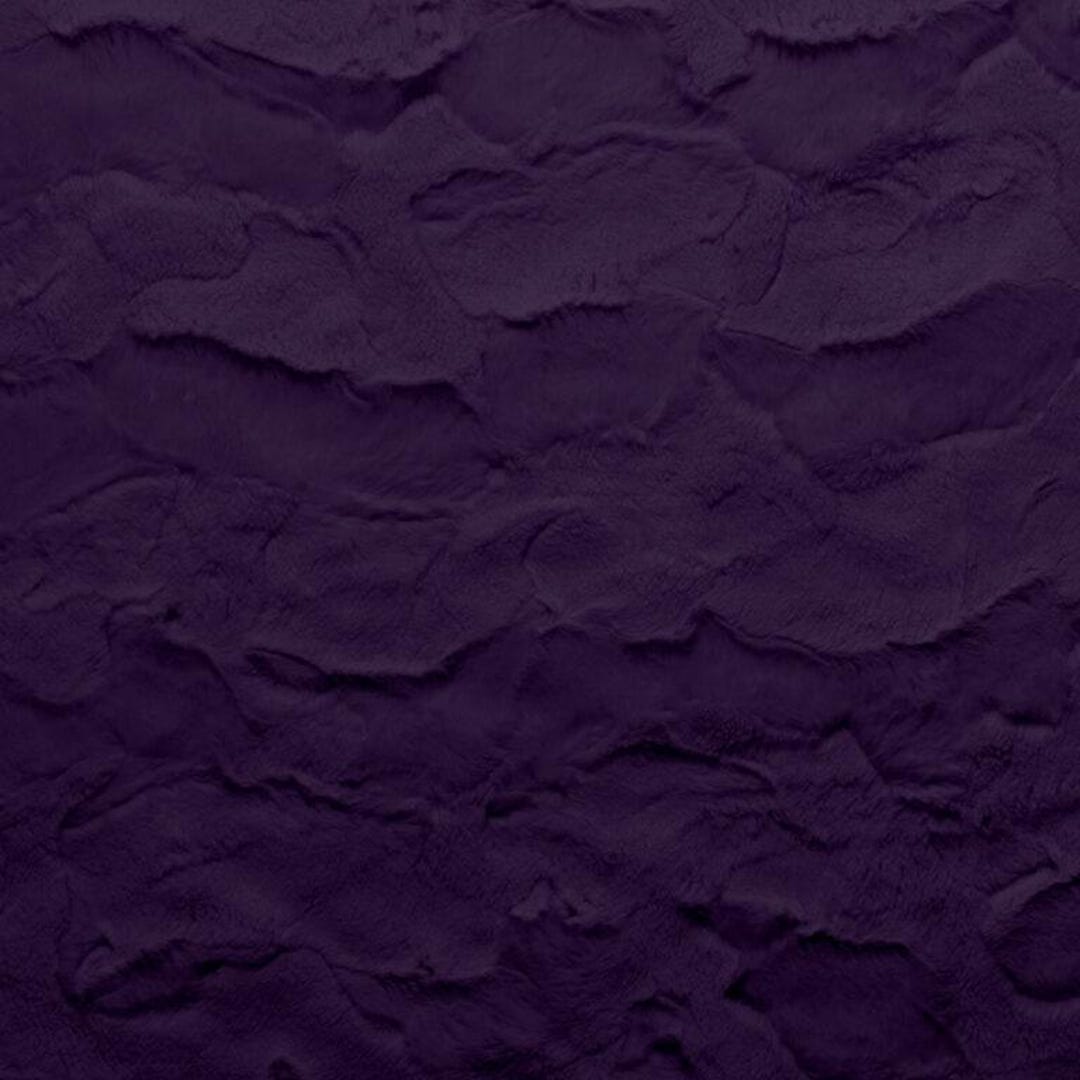 Solid Purple Luxe Snuggle New York Furry Minky From EZ Fabrics - Etsy