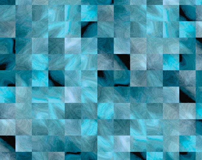 Pixel Square Inlay Blender Texture in Blue From Checkmate Collection by ...