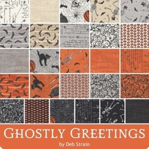 Jelly Roll - Ghostly Greetings Collection From Moda Fabrics - 2.5" X 44 ...