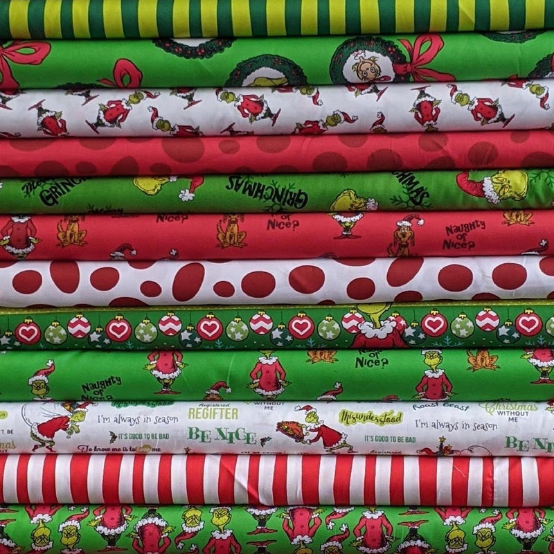 Grinch Quilt Kit - Etsy