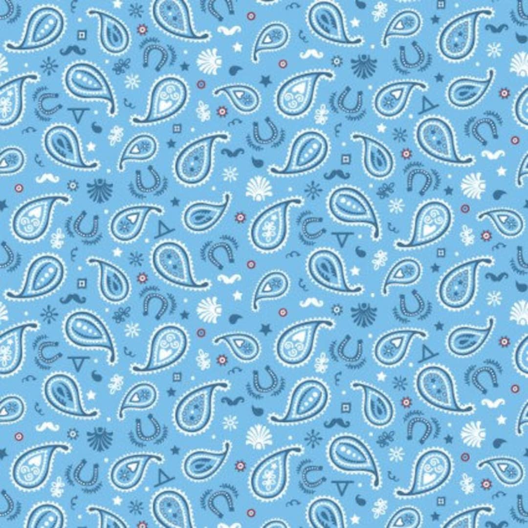 Bandana in Blue From Howdy Pard'ner Collection by Freckle + Lollie ...