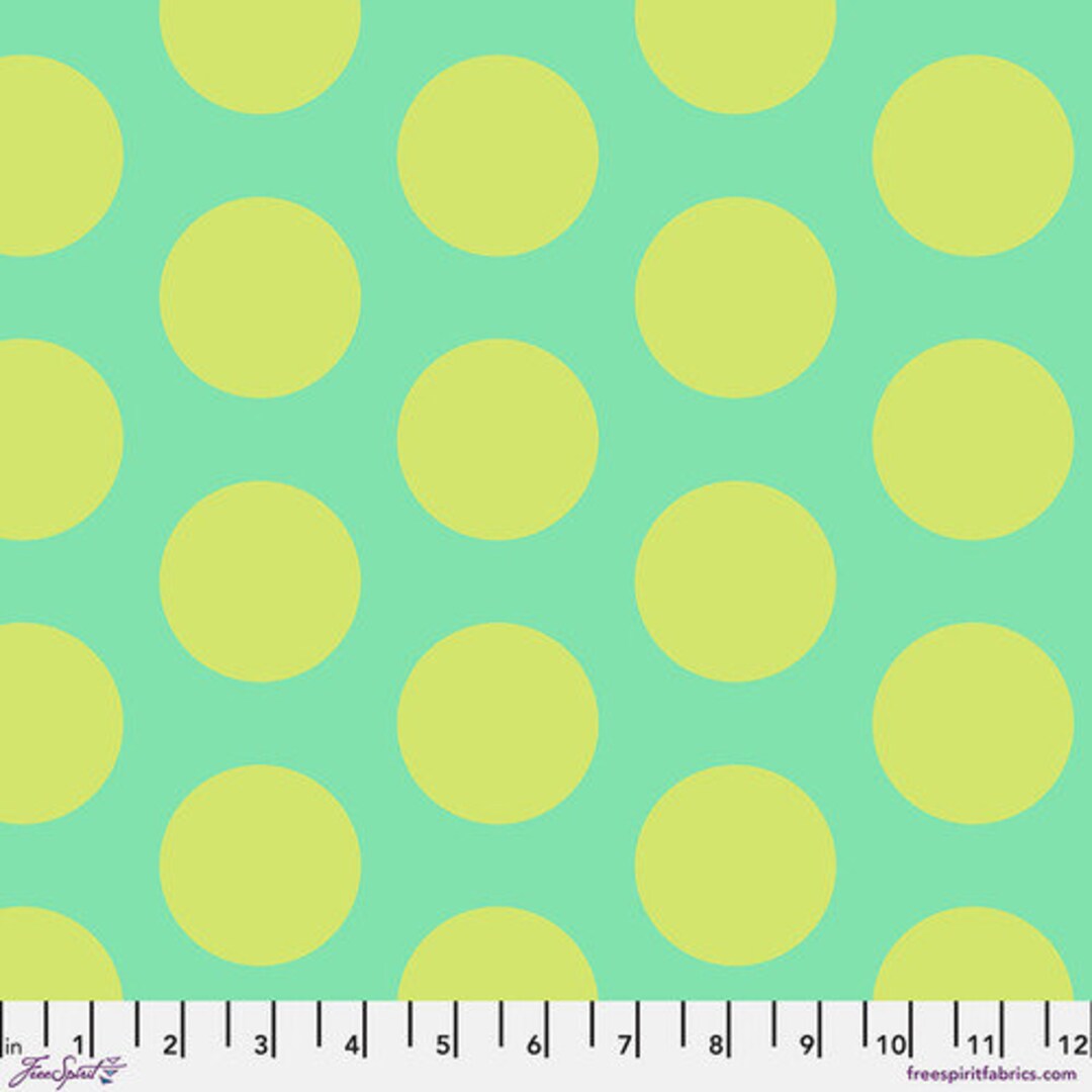 Dinosaur Eggs in MINT From the Roar! Collection by Tula Pink for Free ...