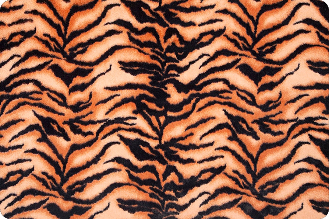 Luxe Cuddle® Tigress in Ginger High Pile Plush Minky From Shannon ...