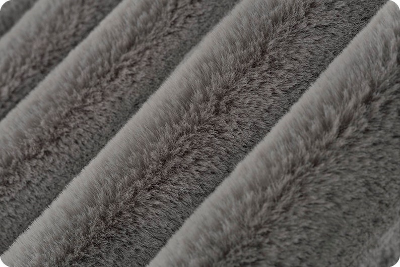 Luxe Cuddle® Seal in Alloy Gray High Pile Plush MINKY From - Etsy