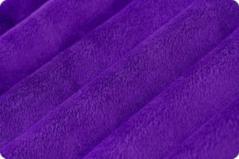 Purple Solid Cuddle® 3 Smooth Plush MINKY From Shannon - Etsy