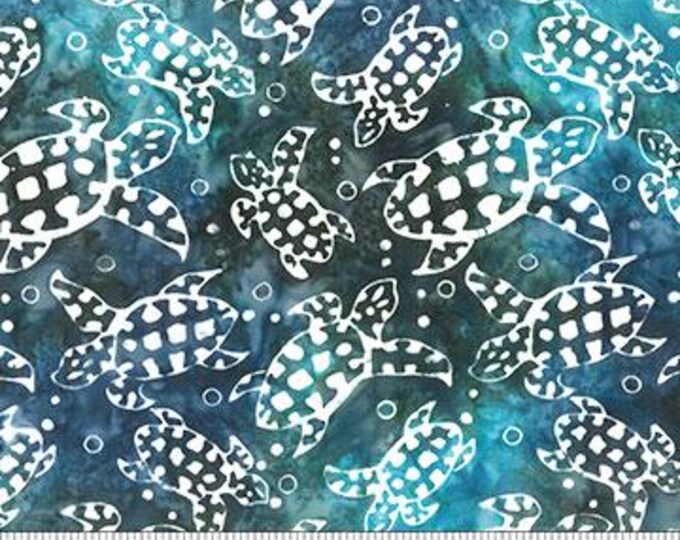Batik Blender - Turtles in Peacock From the Boardwalk Dreams Collection ...