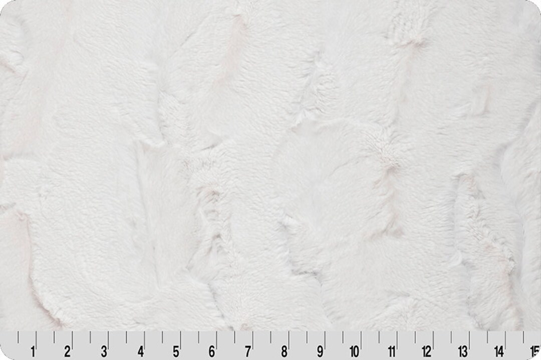 Extra Wide MINKY - 2 Yard Luxe Cuddle® Cut Mirage in Natural (72"x80") From Shannon Fabric's ...