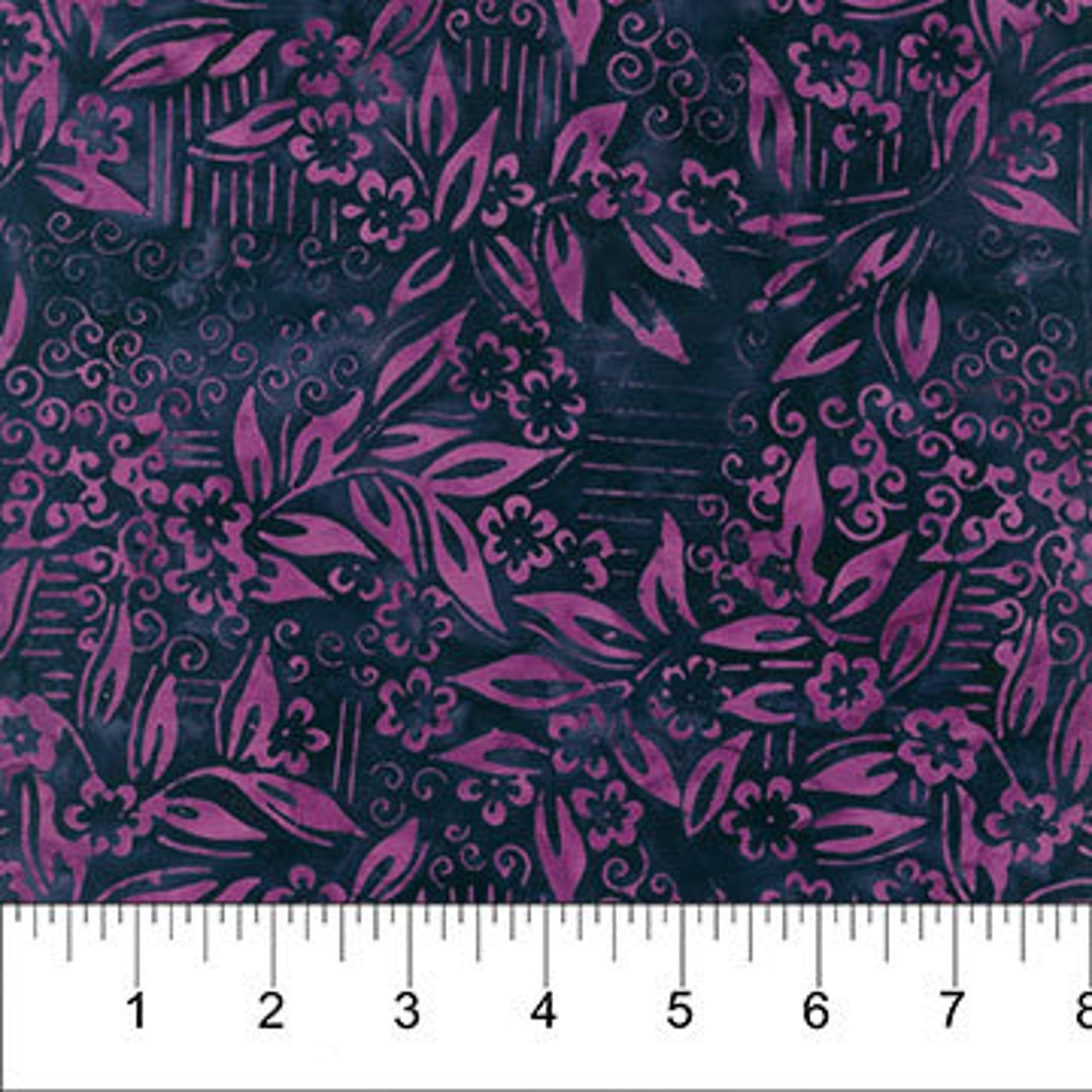 Batik Fabric - Midnight From the Changing Seasons Collection by Banyan ...
