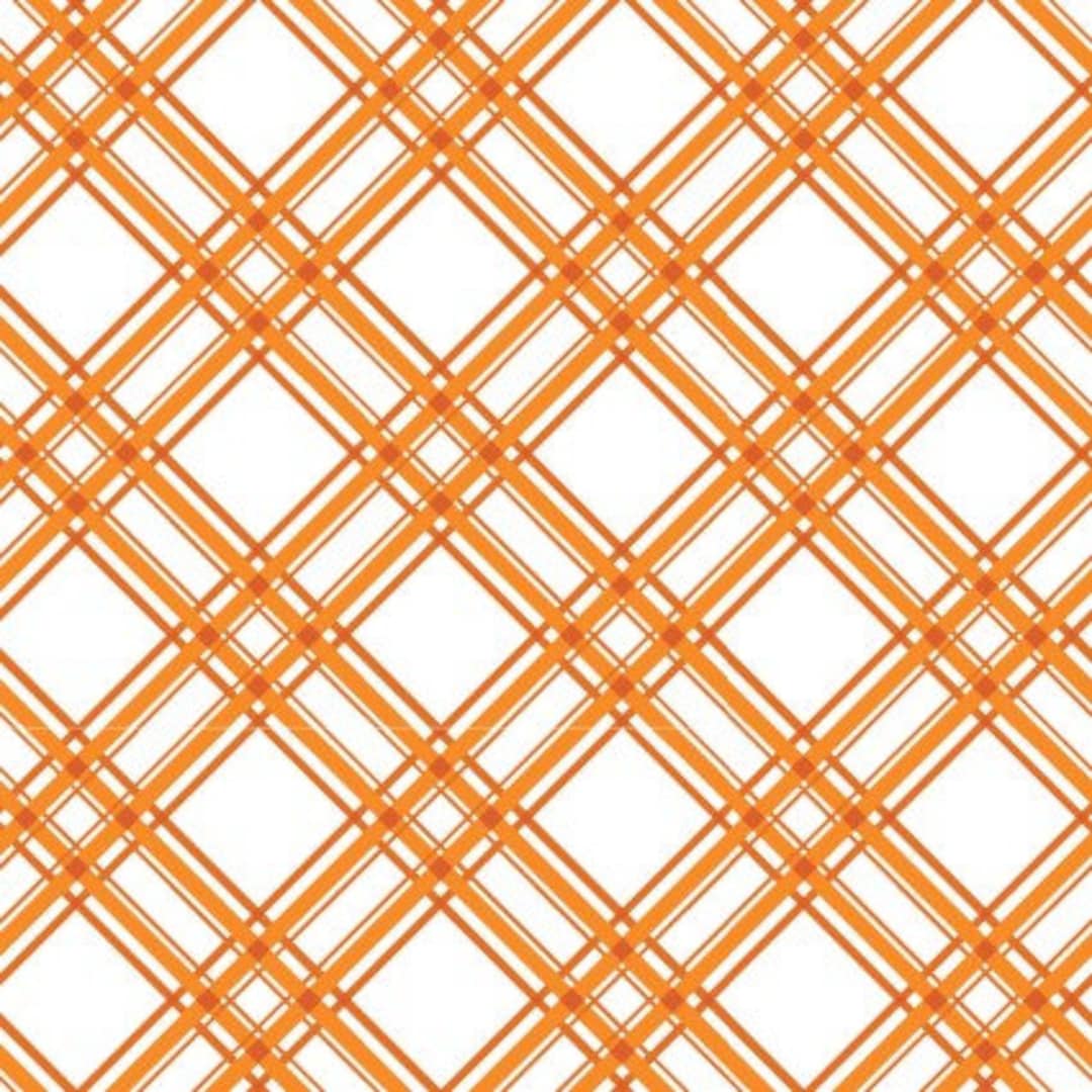 Diagonal Plaid Orange From Kimberbell Basics Collection for Maywood ...