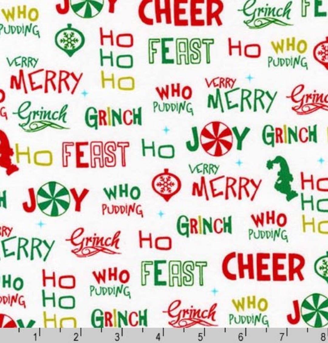 Dr. Seuss Grinch Christmas Words From Robert Kaufman's How the Grinch ...