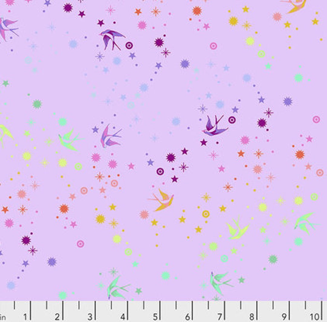 Tula Pink- Fairy Dust in Lavender From True Colors Collection by Free ...