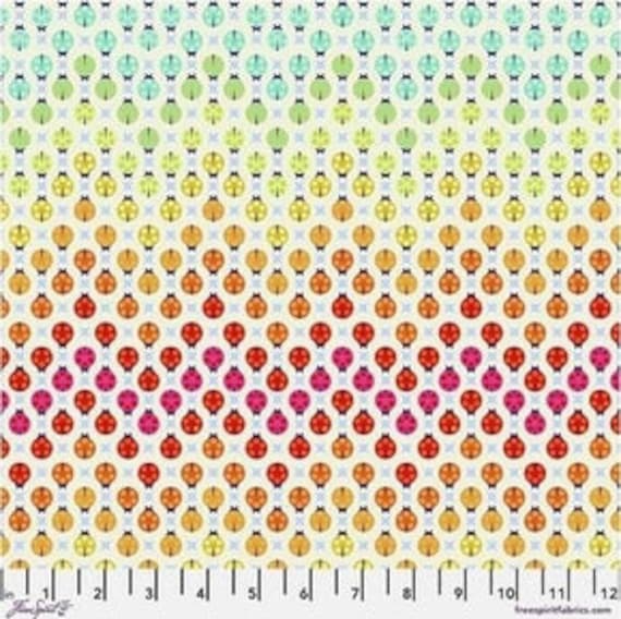 Tula Pink Fabric Painted Ladies in Glow White From Tiny - Etsy